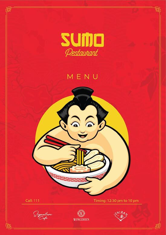 Menu at Sumo Restaurant, Delhi