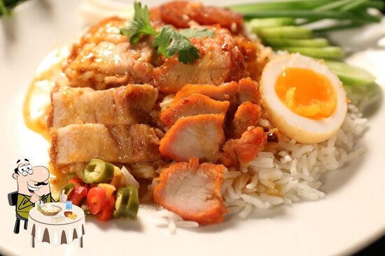 Menu at Khao Moo Daeng - Jiam Liang Xia (rice with roasted red pork ...