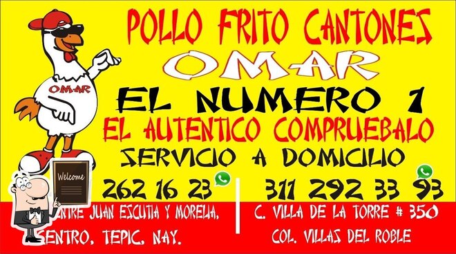Menu at POLLO FRITO CANTONES OMAR EL NUMERO 1 restaurant, Tepic