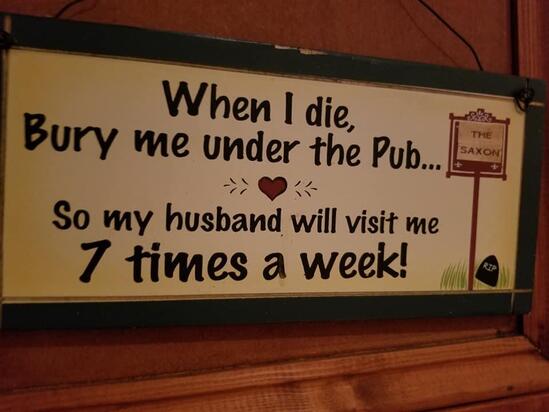 Menu at The Saxon pub & bar, Brandon, The Saxon