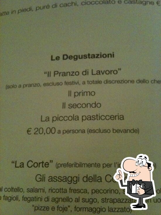 Menu at Ristorante Osteria La Corte, Santa Teresa