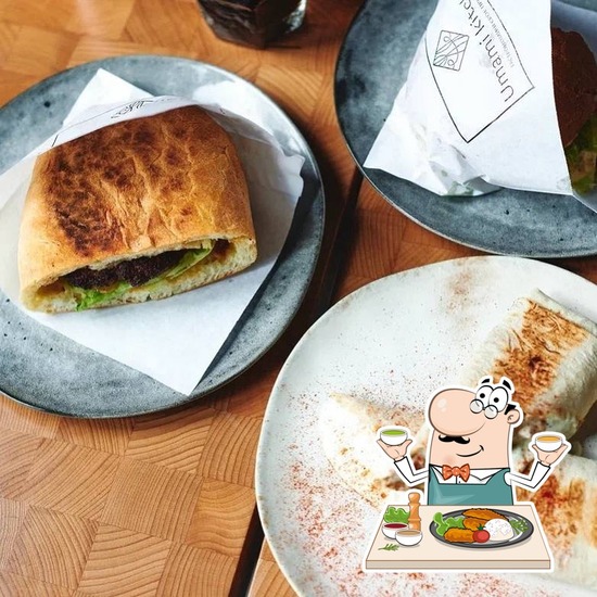 Menu at Umami Kitchen's cafe, Tyumen