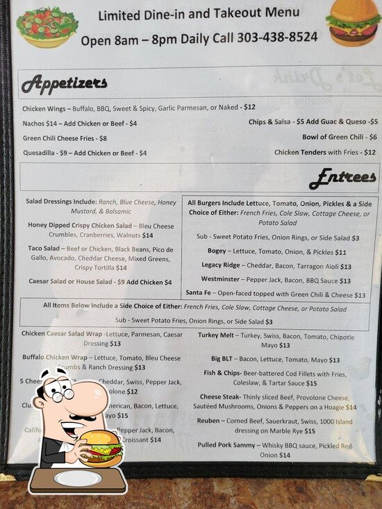 Menu at BIG FORK at Legacy Ridge restaurant, Westminster