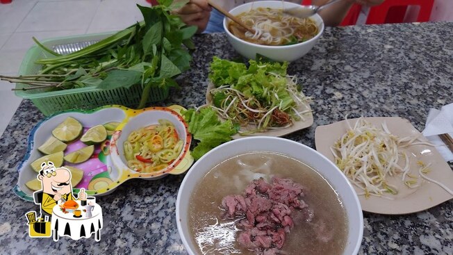 Menu at Thúc dón restaurant, Dồng Xoài