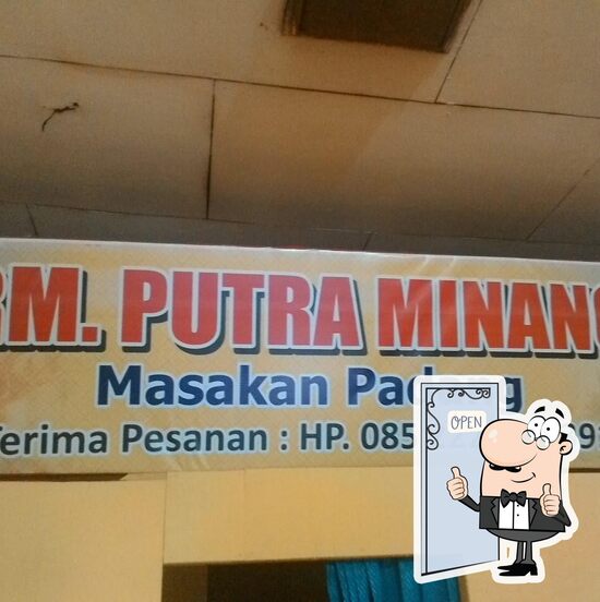 Menu at RM.Putra Minang restaurant, South Sumedang