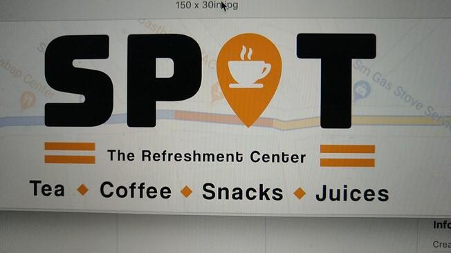 Menu at Spot - The refreshment centre, India