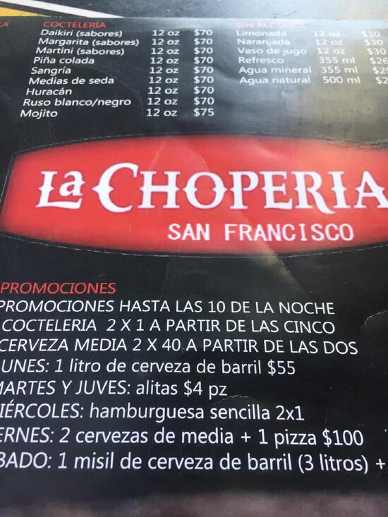 Terraza La Choperia pub & bar, Puebla City - Restaurant reviews