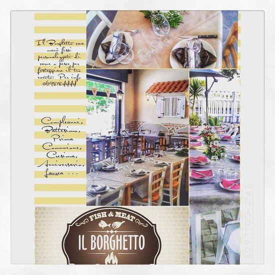 Menu at Il Borghetto restaurant, Fiumicino