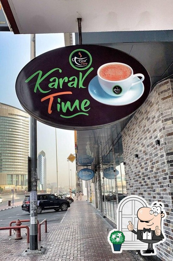 Menu at Karak Time cafe, Dubai, 68X2+775 - Metro Footbridge