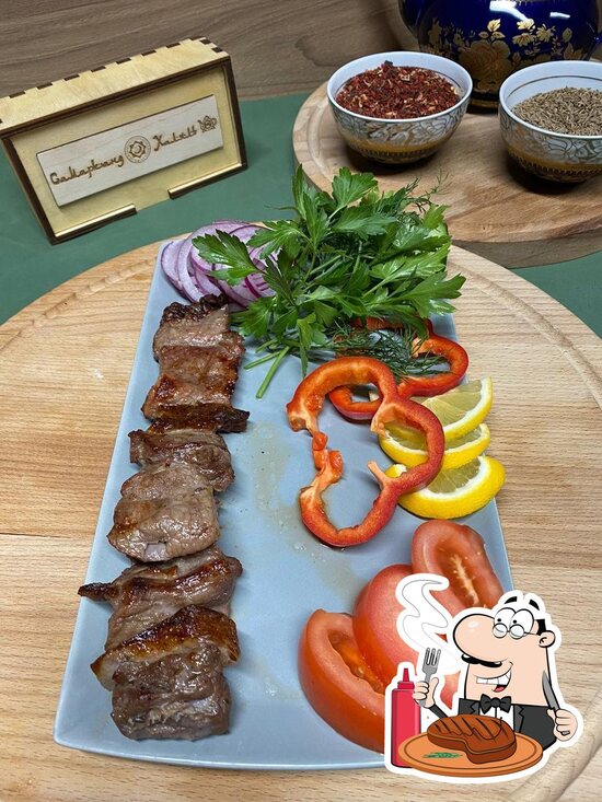 Menu at Samarkand Halal cafe, Tyumen, Solnechniy Drive
