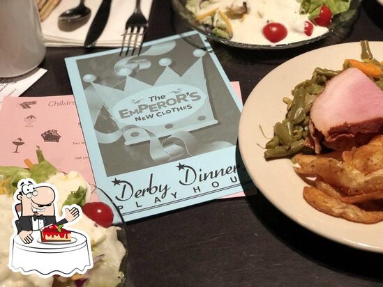 Menu at Derby Dinner Theater restaurant, Clarksville