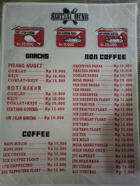 Menu at Nom Nom Cafe & Resto, Sumpang Binangae
