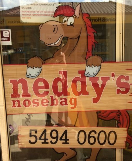 Menu at Neddy's Nosebag fast food, Beerwah