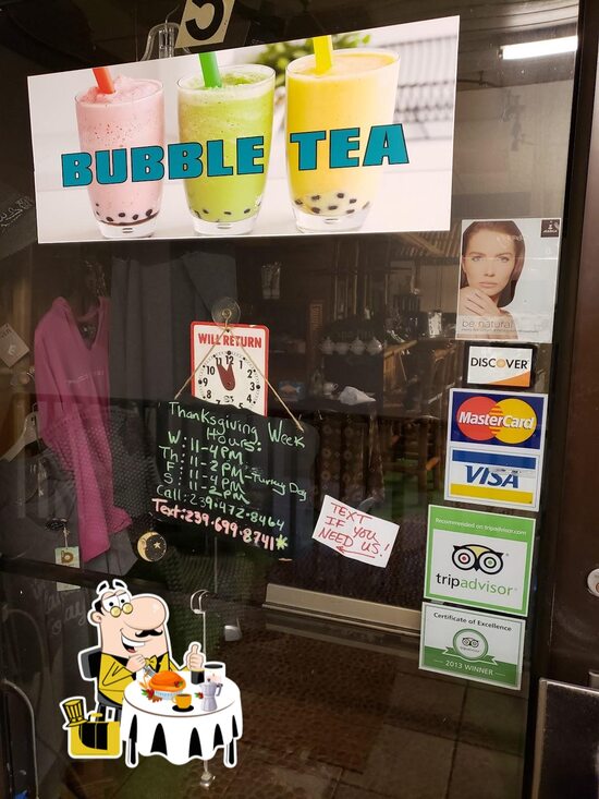 Menu at Spatini Tea Bar Bubble Tea, Sanibel