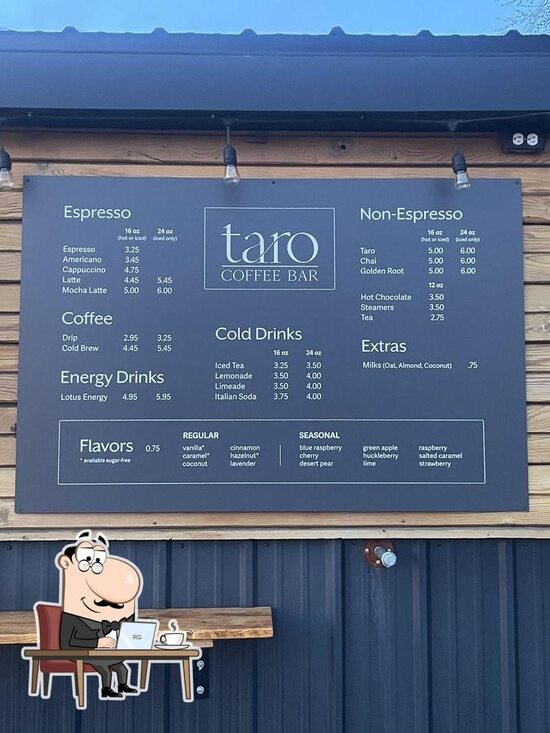 Taro Coffee Bar, Kanab - Restaurant menu, prices and reviews