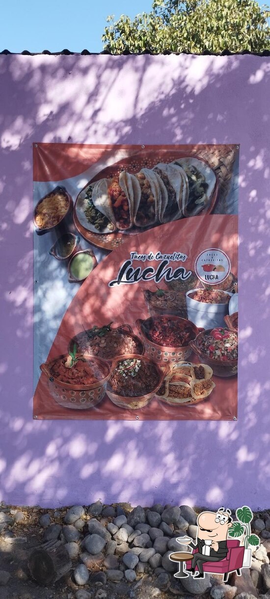 Menu at Tacos de Cazuelitas Lucha restaurant, Colonia Bayardo
