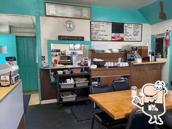 Menu at Rosie's Diner restaurant, Evansville