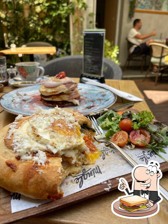 Menu at Mingle Cafe, Larnaca