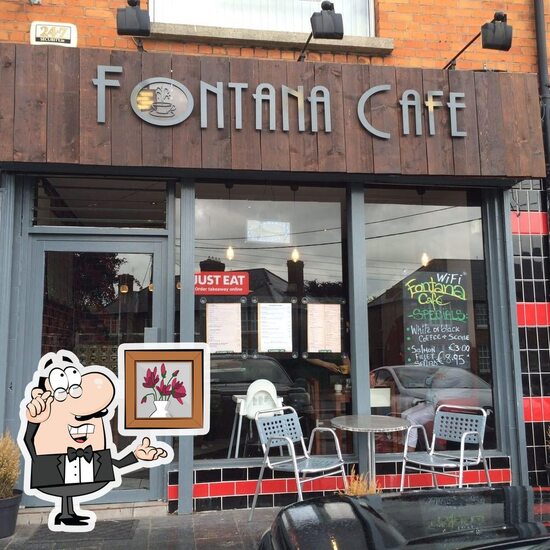 Menu at Fontana Cafe, Dublin, 255 Crumlin Road
