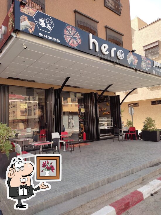 Menu at snack hero restaurant, Marrakesh