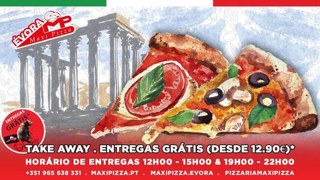 Carta de pizzería Maxi Pizza Evora, Evora