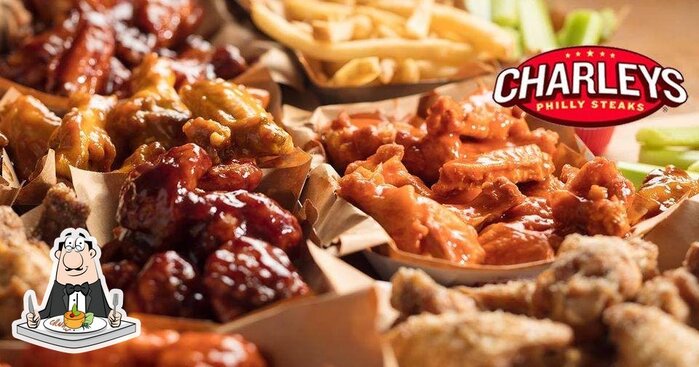 Menu at Charleys Cheesesteaks and Wings restaurant, Burbank