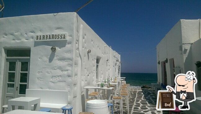 Menu at Barbarossa Restaurant, Naousa