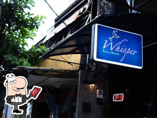 Menu at Whisper Bar & Bistro, Bangkok