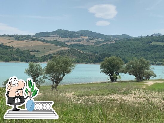 Speisekarte von Trattoria del lago restaurant, Italien