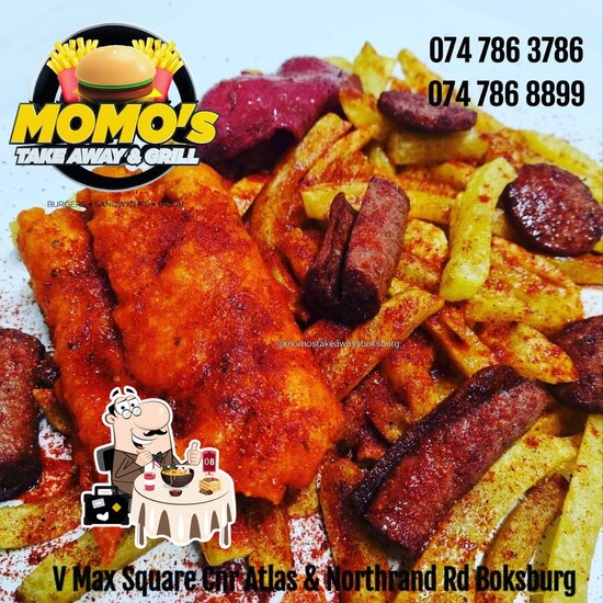 Menu at Momo's Takeaways & Grill (Halaal) restaurant, Boksburg