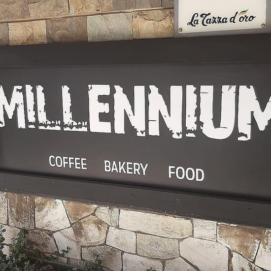 Menu at MILLENNIUM cafe, Cagliari