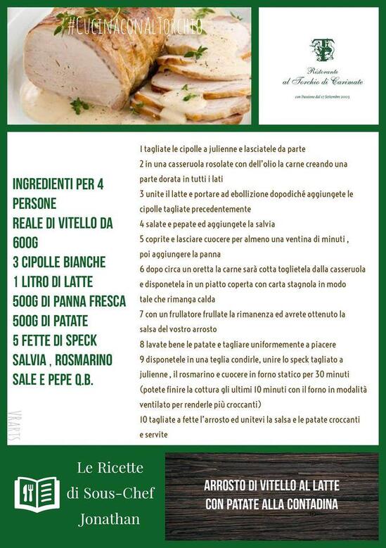 Menu at Al Torchio restaurant, Carimate