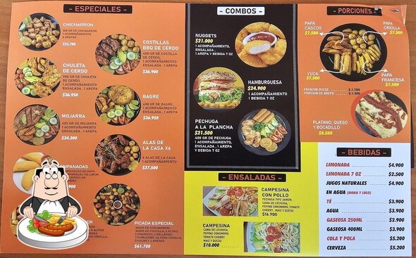 Carta del restaurante BROASTED CHICKEN EXPRESS CEDRITOS, Bogotá