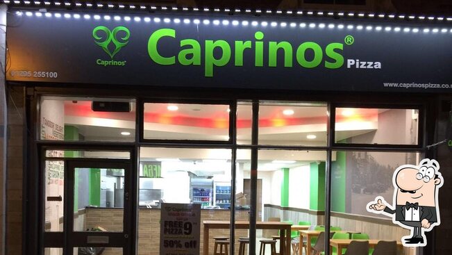 Menu at Caprinos Pizza pizzeria, Banbury
