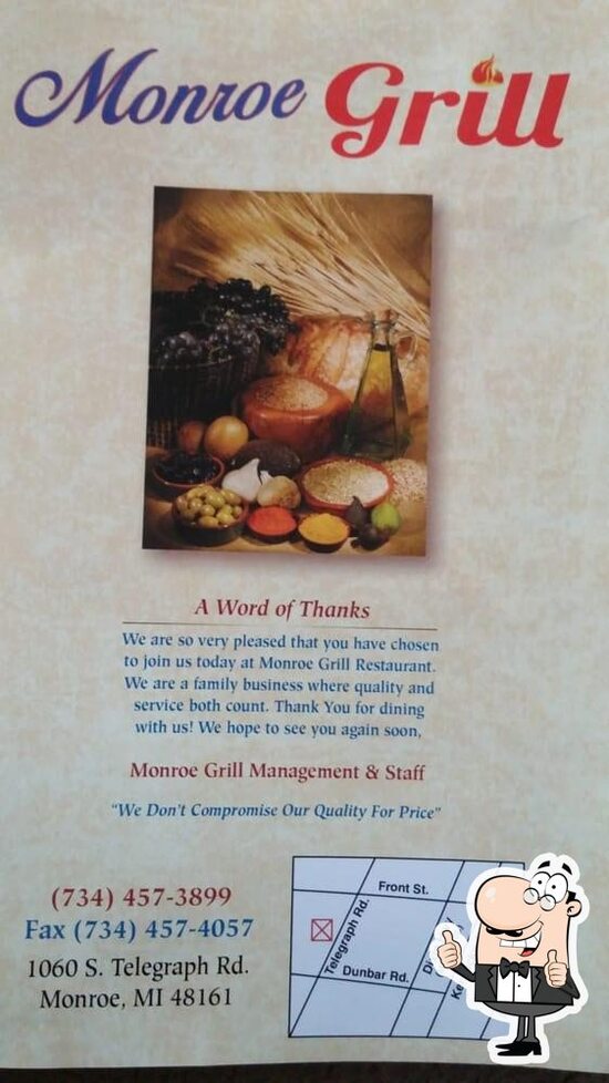 Menu at Monroe Grill & Bar, Monroe, S Telegraph Rd
