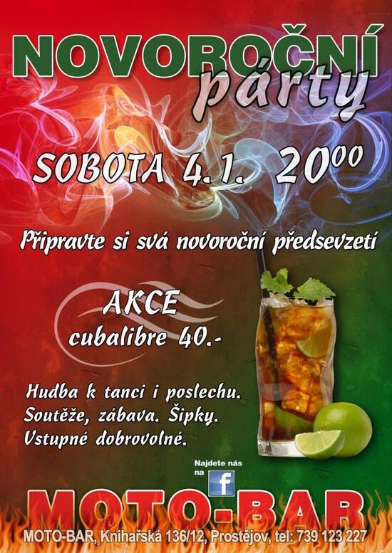 Menu at Moto-Bar, Prostějov
