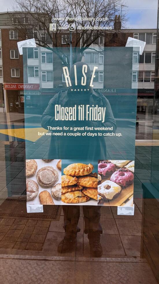 Menu at The Rise Bakery, Plymouth, 20 Frankfort Gate