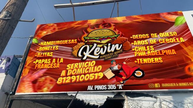 Menu at Burguer & Wings Kevin restaurant, Ciudad Apodaca