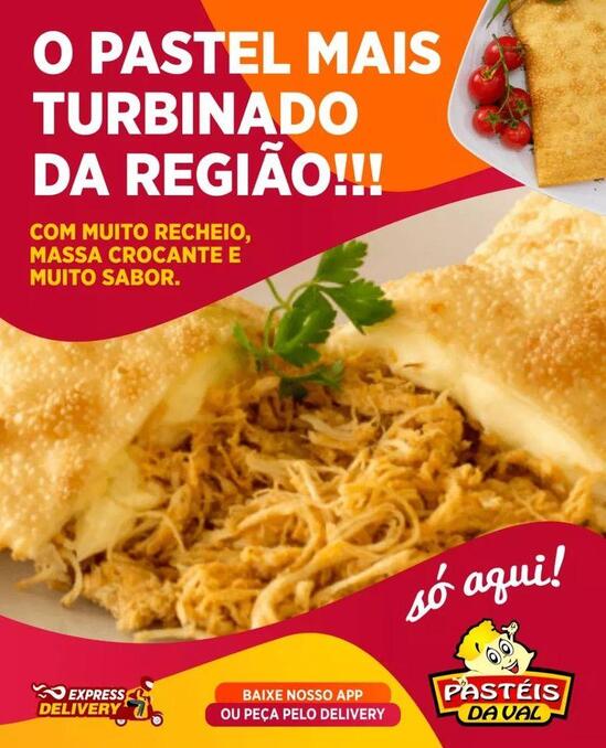 Menu at Val Pastéis cafeteria, São Paulo