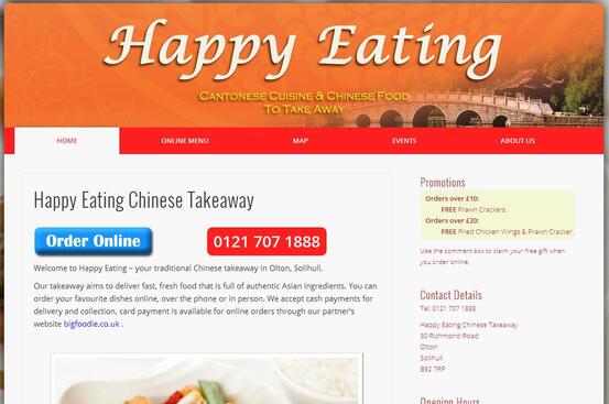 Menu at Happy Eating Chinese Takeaway, Solihull