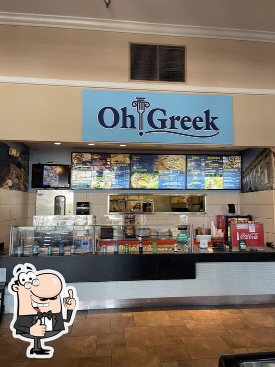 Menu at Oh Greek restaurant, Ellenton