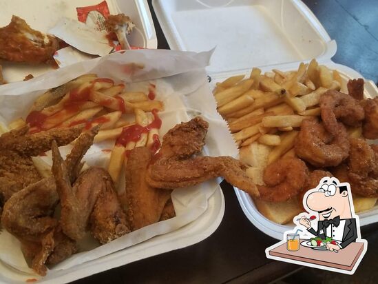 Menu at Fish Express restaurant, Cincinnati, Harrison Ave