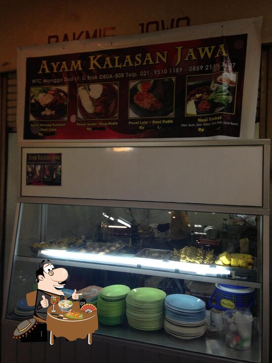 Menu at Ayam Kalasan Jawa restaurant, North Jakarta, VR8J+693