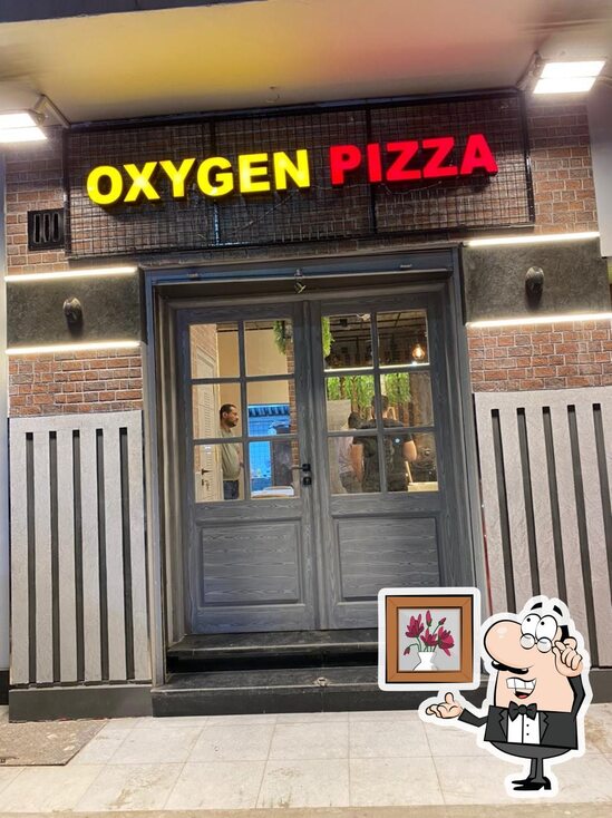 Menu at Oxygen Pizza restaurant, Asyut
