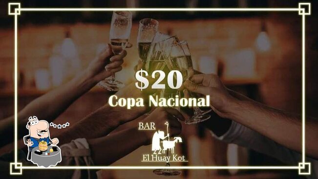 Carta del pub y bar El Huay Kot, Merida