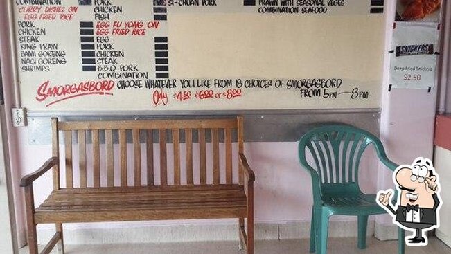 Menu at MK Takeaways restaurant, Hamilton