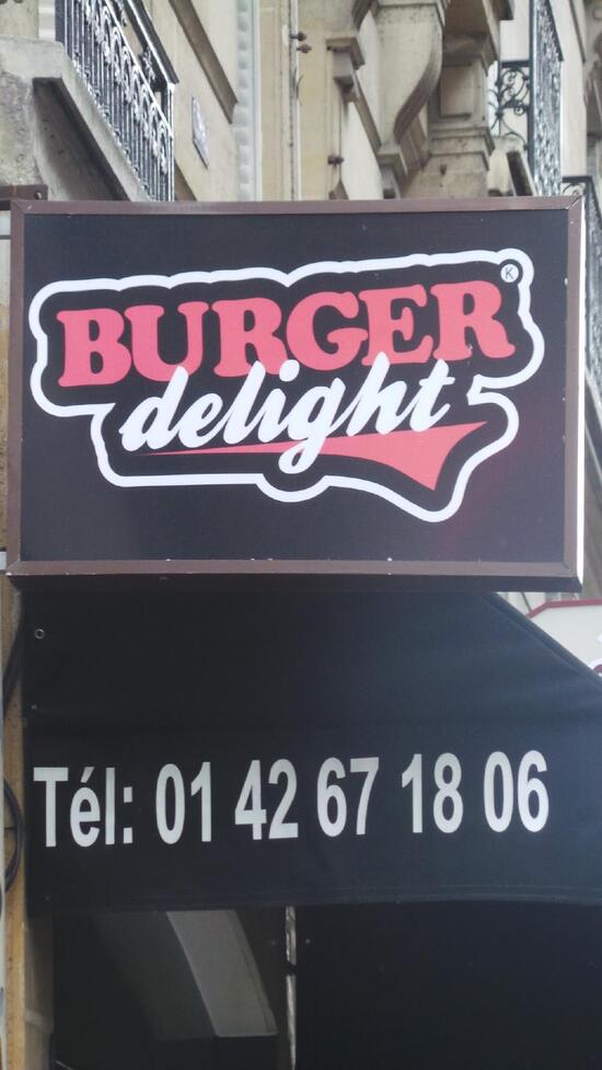 Burger Delight, Paris - Restaurant menu, prices and reviews