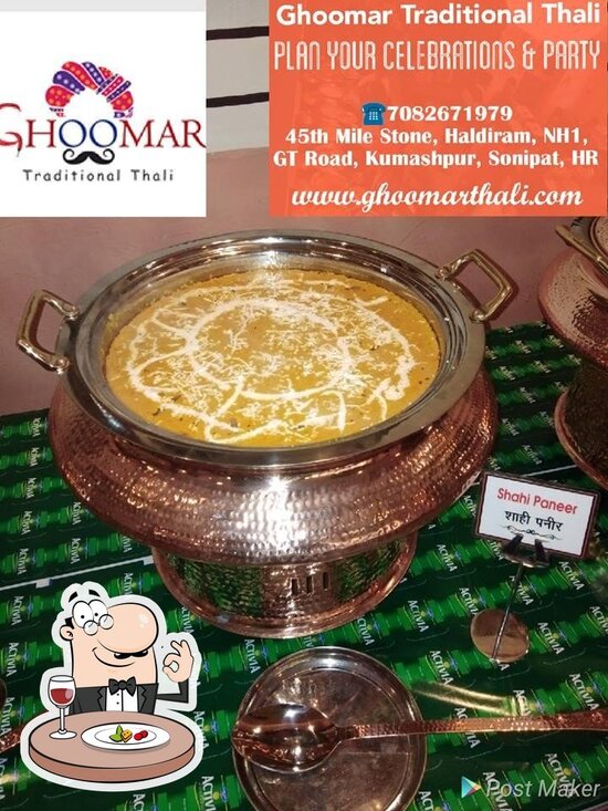 Menu at Ghoomar, Sonipat, 45th Mile Stone