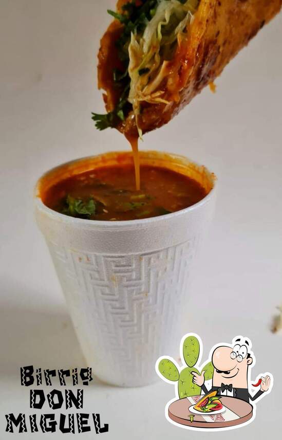 Menu at Birria Don Miguel restaurant, Naucalpan