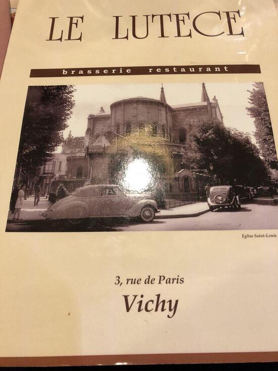 Menu au Le Lutèce - Brasserie Restaurant Français à Vichy, Vichy